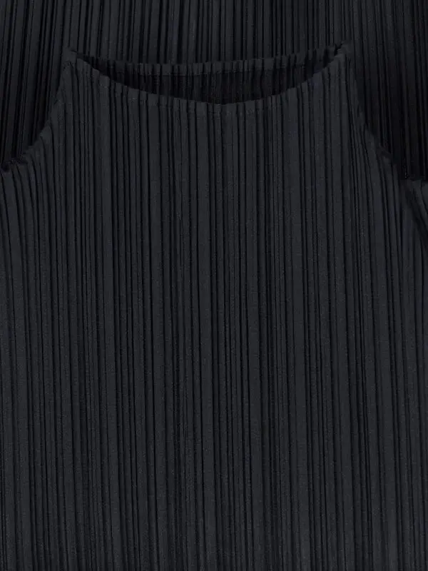 PLEATS PLEASE Pleated Tank Top - Black