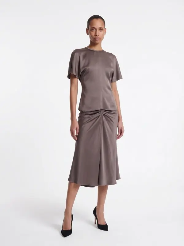 Victoria Beckham Midi Skirt "bela - Gray