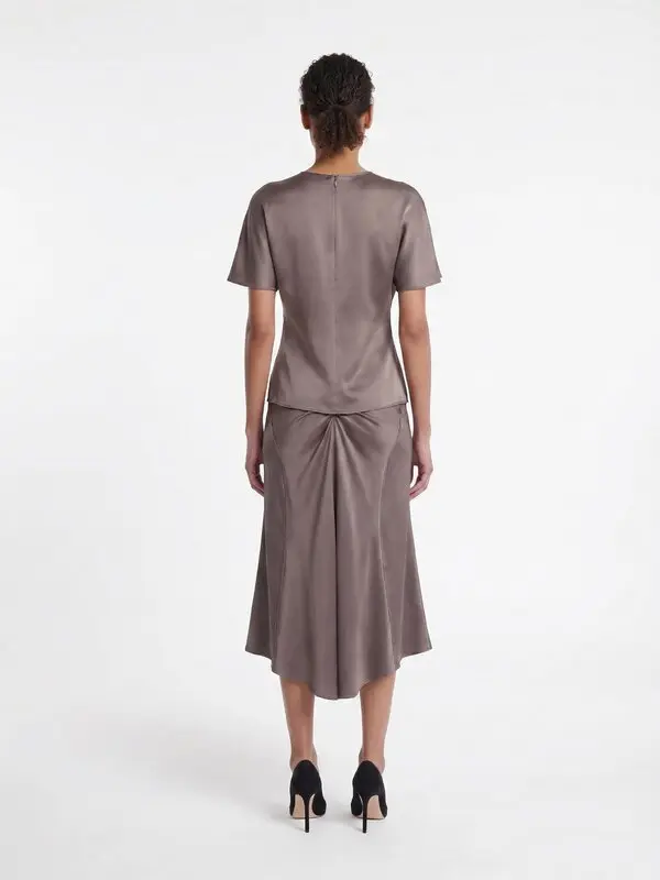 Victoria Beckham Midi Skirt "bela - Gray