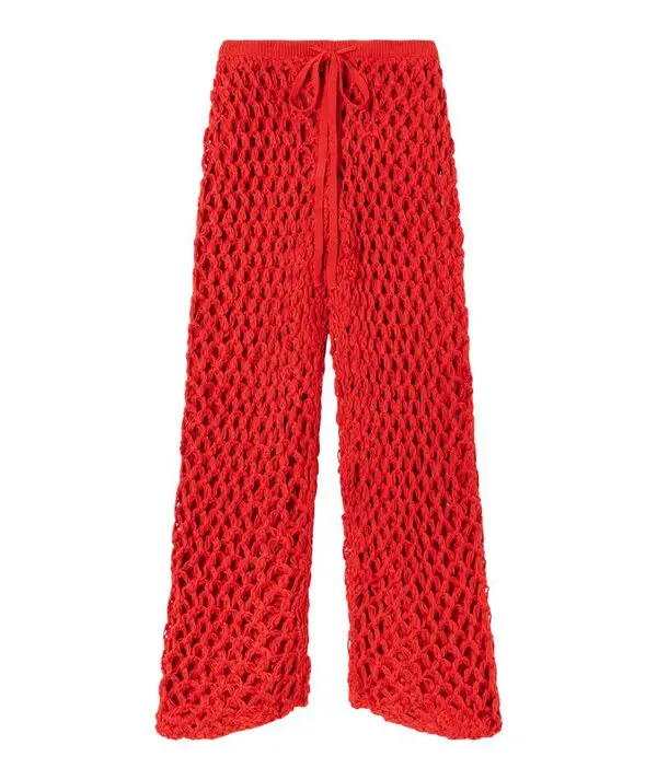 HAIGHT. Clara Crocheted Straight-leg Pants