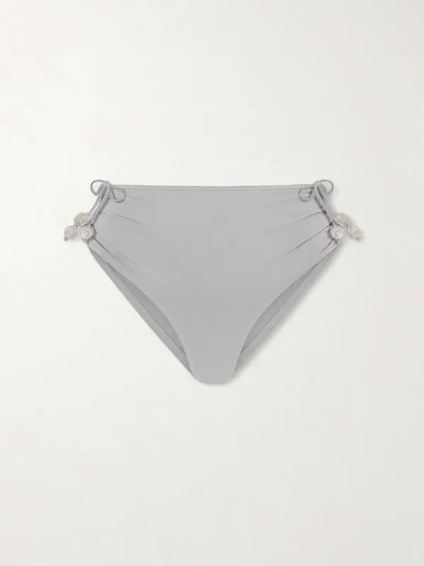 ERES Christie Embellished Stretch-jersey Bikini Briefs