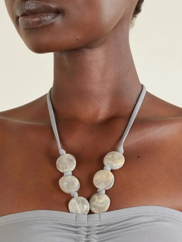 ERES Lana Bead-embellished Bikini Top - Gray