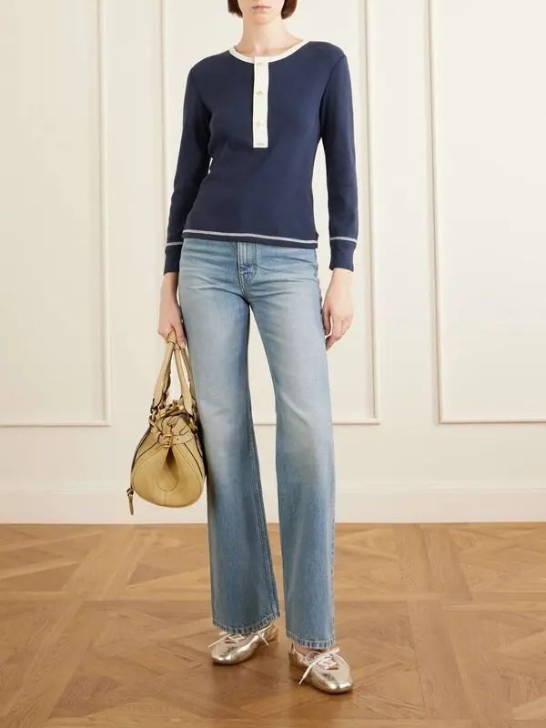 Chloé Kick Metallic Leather Sneakers