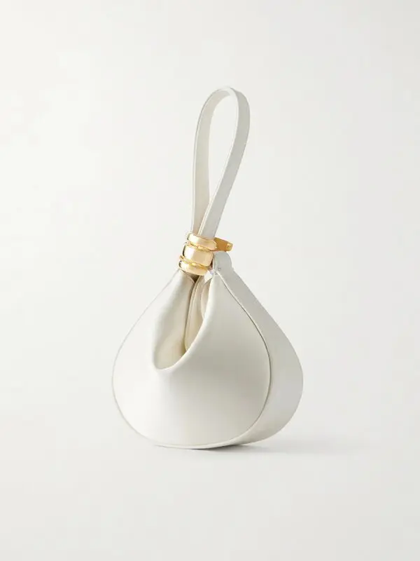 AMANU The Zambia Mini Satin Clutch - Neutrals