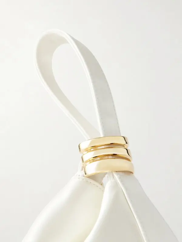 AMANU The Zambia Mini Satin Clutch - Neutrals
