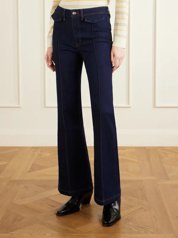 FRAME The Icon Mid-rise Flared Jeans