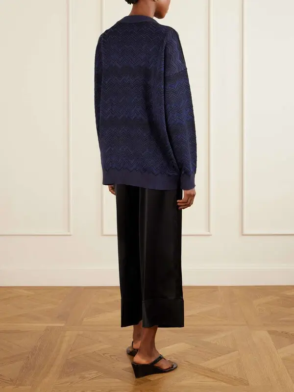 Missoni Striped Crochet-knit Sweater