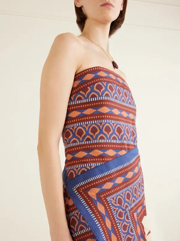 Johanna Ortiz Paraiso Agreste" Printed Cotton-voile Maxi Dress - Blue
