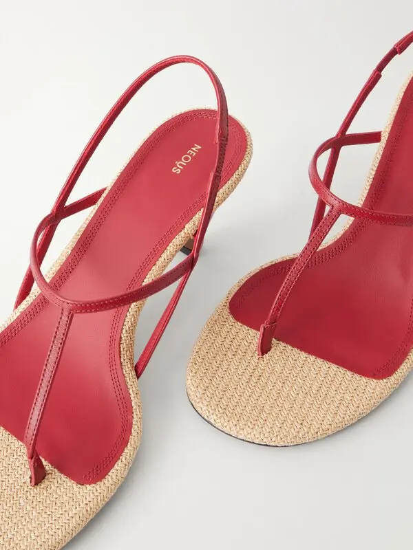 NEOUS Arneb 65 Cone Heel Sandals - Red