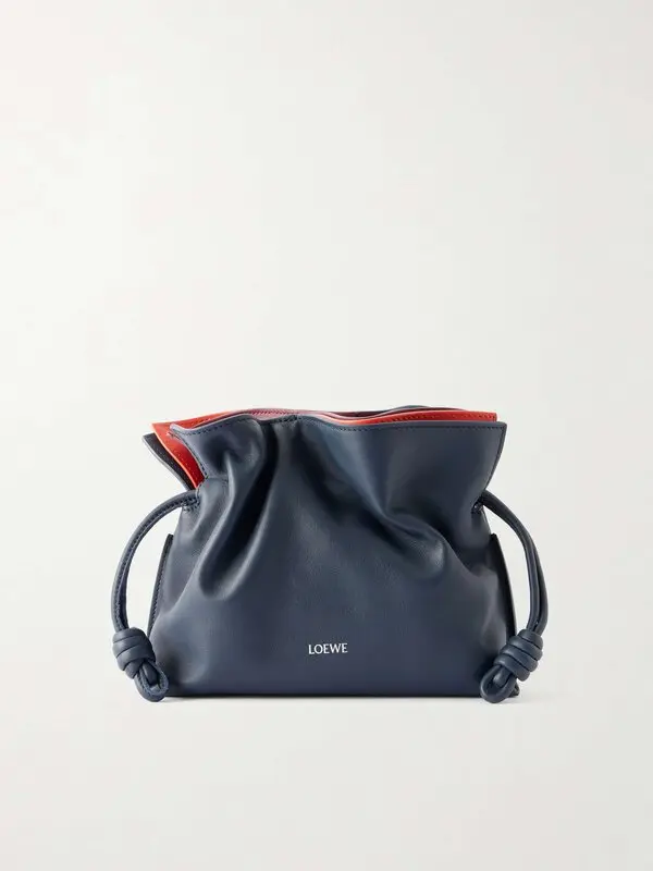 Loewe Flamenco Layers Mini Leather Clutch