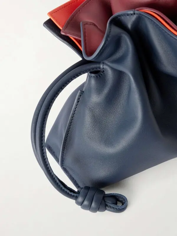 Loewe Flamenco Layers Mini Leather Clutch