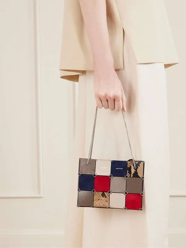 Khaite Emma Color-block Leather Mini Bag