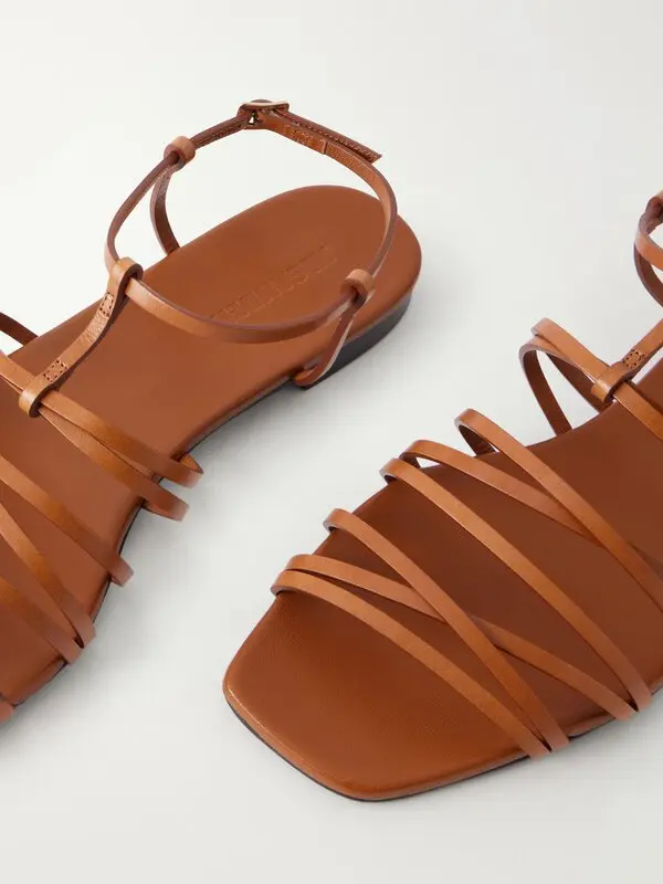 JIL SANDER Hydra Leather Sandals