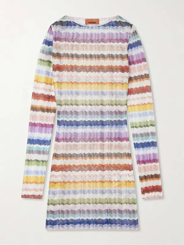 Missoni Striped Crochet-knit Coverup
