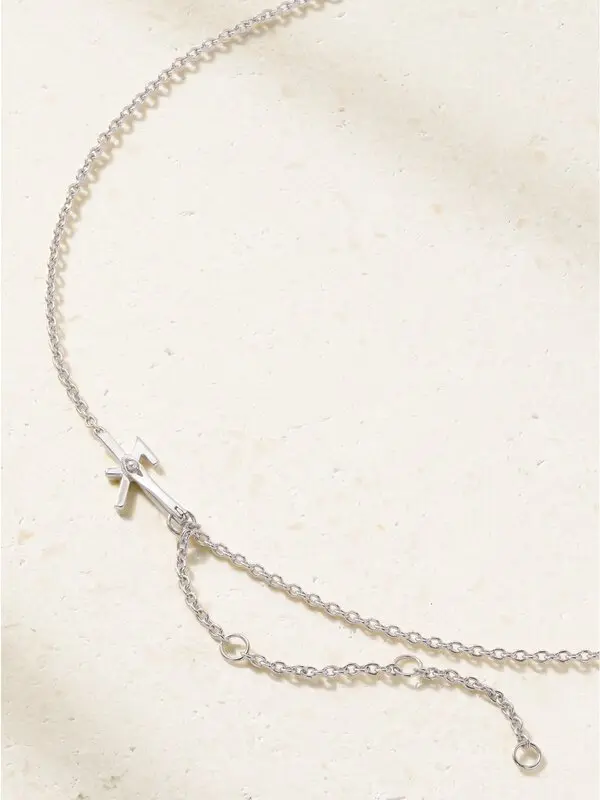 Nikos Koulis 18 Karat White Diamond Necklace