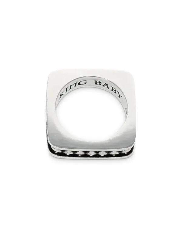 KING BABY STUDIO Sterling Spade Suit Stack Ring