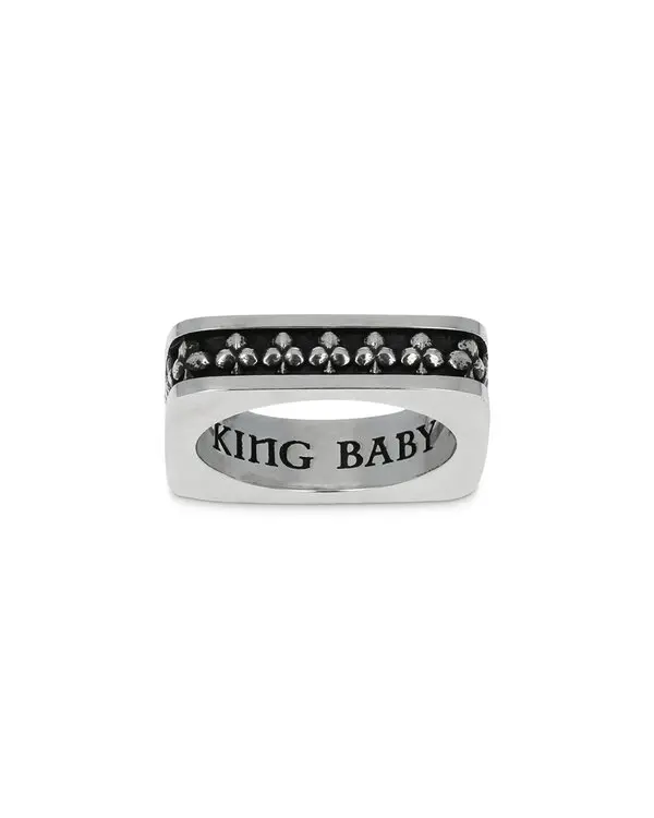 KING BABY STUDIO Sterling Square Stack Ring