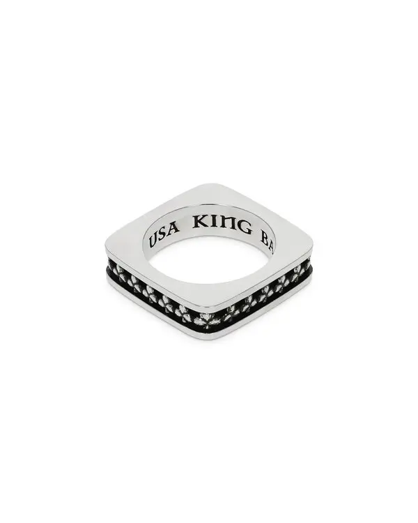 KING BABY STUDIO Sterling Square Stack Ring