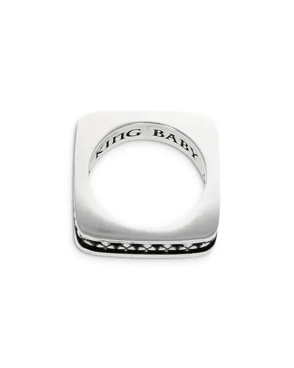 KING BABY STUDIO Sterling Square Stack Ring