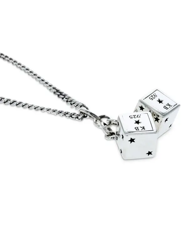 KING BABY STUDIO Sterling Dice Pendant Necklace
