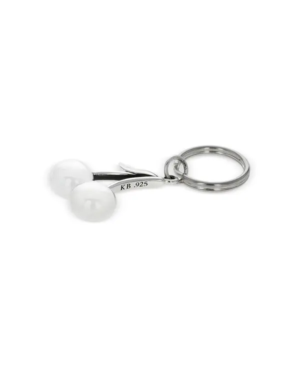 KING BABY STUDIO Sterling High Roller Club Cherries Key Chain