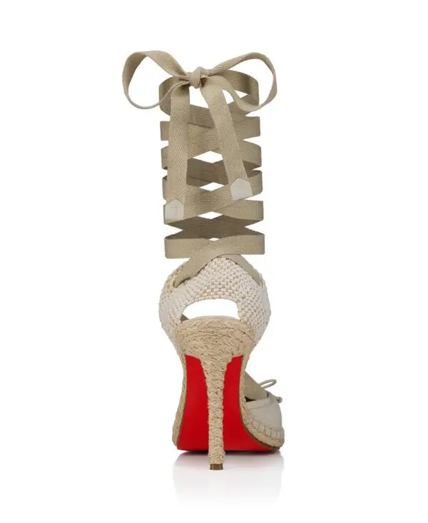CHRISTIAN LOUBOUTIN Cassiadrilla Espadrille Stilettos