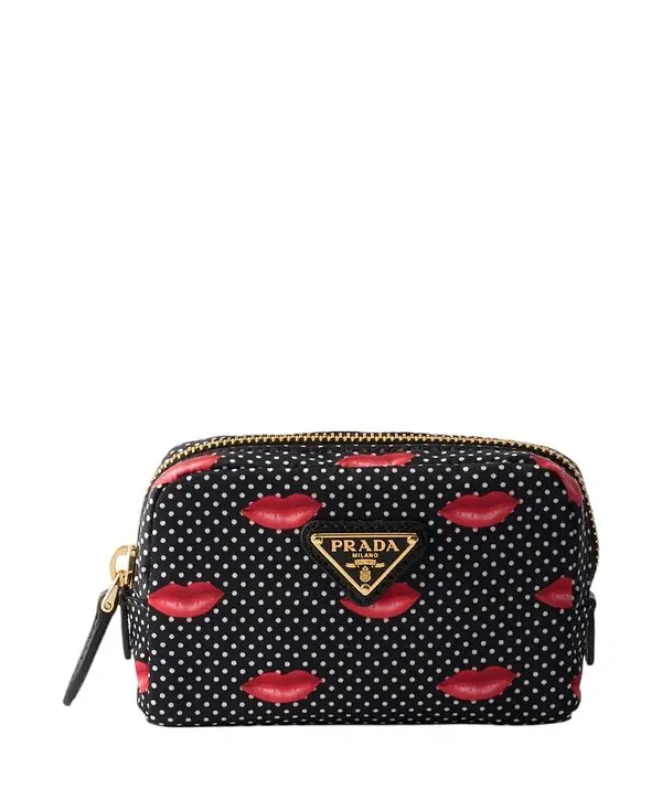 Prada Printed Re-nylon Pouch - Black