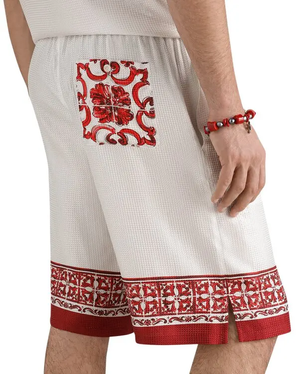 Dolce & Gabbana Floral Print Drawstring Shorts