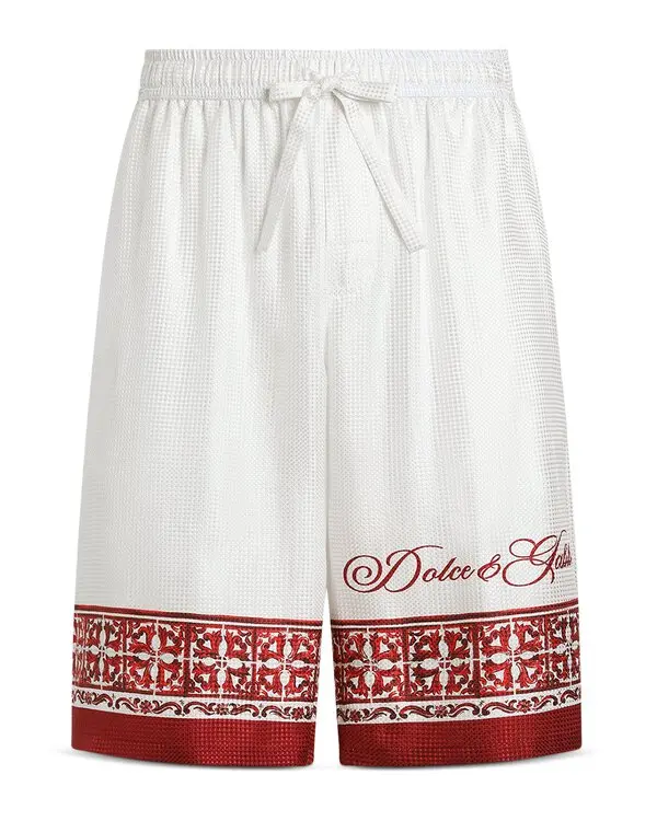 Dolce & Gabbana Floral Print Drawstring Shorts