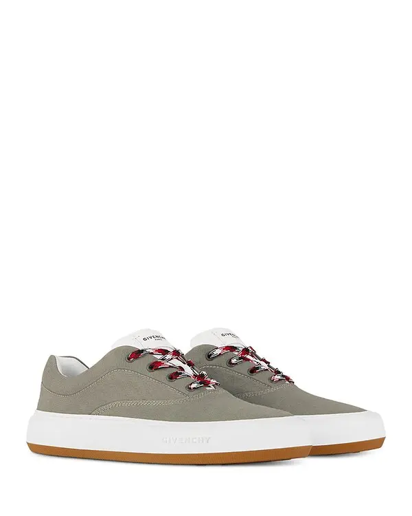 Givenchy Suede Leather Lace-up Sneakers - Khaki
