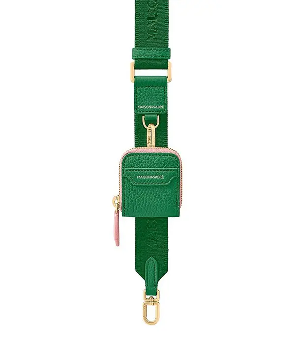MAISON DE SABRE Utility Strap With Bonbon Charm - Emerald Lily