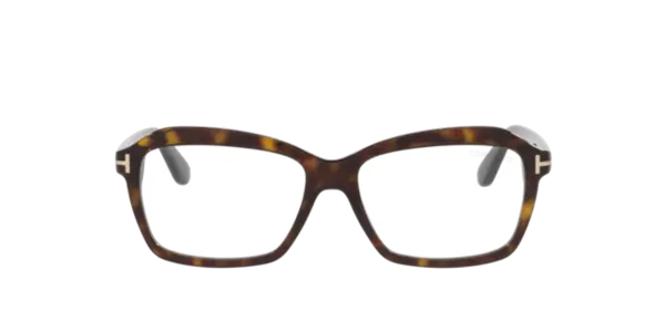 TOM FORD Rectangular Acetate Eyeglasses - Tortoise