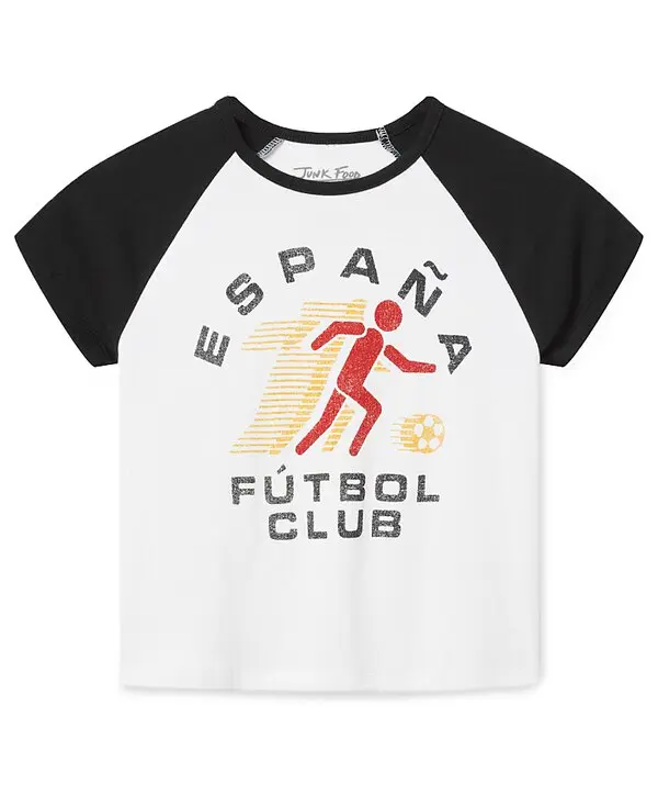 Junk Food Clothing Junk Food Espana Futbol Club Baby Raglan Tee - White/black