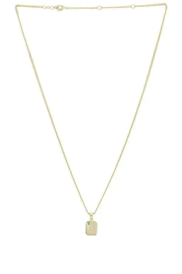 SERGE DENIMES Guardian Necklace In Metallic - Gold