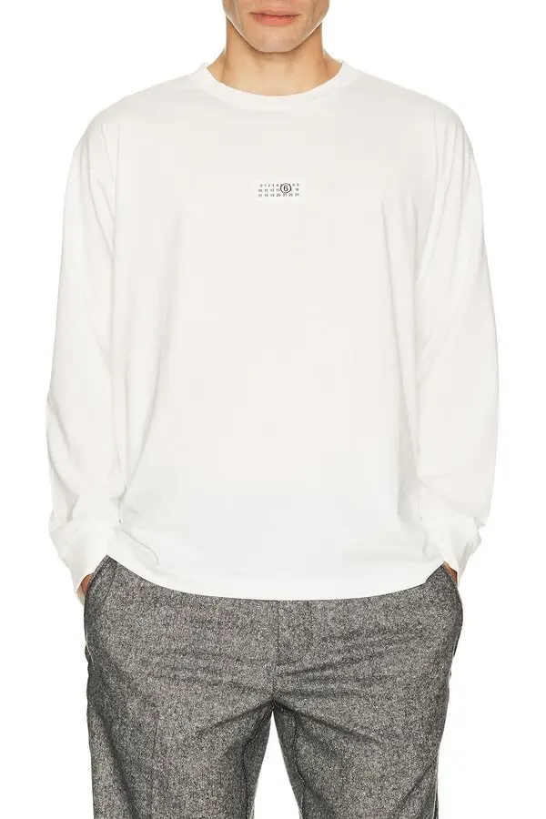 MAISON MARGIELA Long Sleeved Top - White
