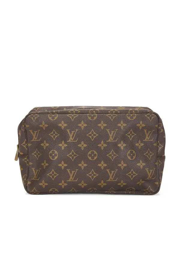 LOUIS VUITTON Monogram Trousse Toilette 28 Pouch - Brown