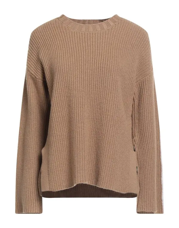 Alpha Studio Sweater Camel Size Merino Wool