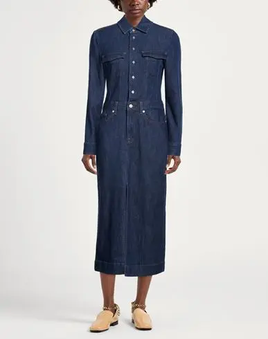 7 For All Mankind Denim Midi Dress