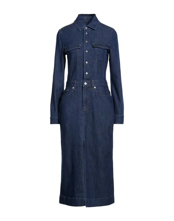 7 For All Mankind Denim Midi Dress