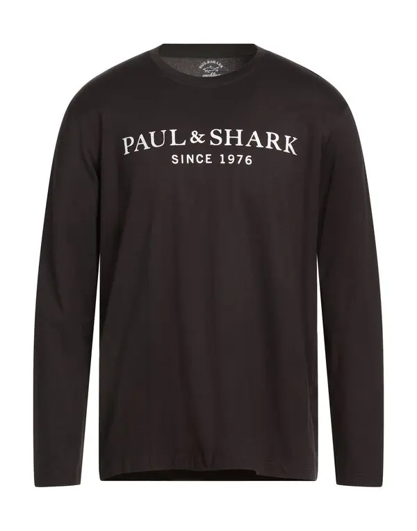 Paul & Shark T-shirt Size Cotton, Elastane - Black