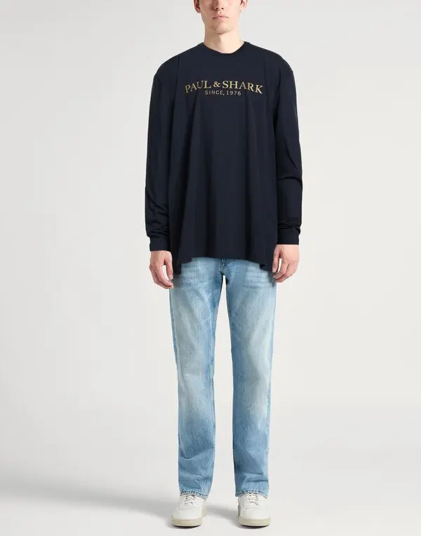 Paul & Shark T-shirt Midnight Size Cotton, Elastane - Blue