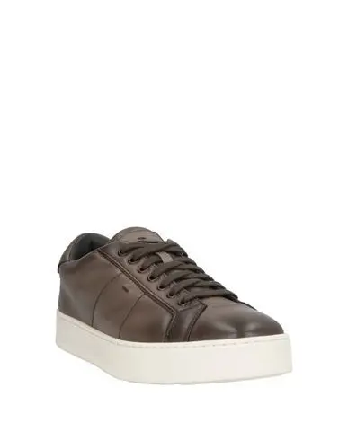 Santoni Sneakers Khaki Size Leather