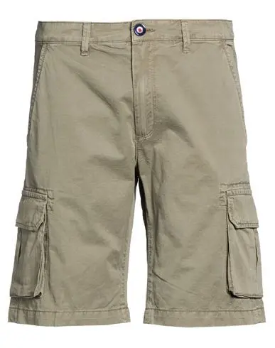 FRED MELLO Military Cotton Cargo Shorts - Green