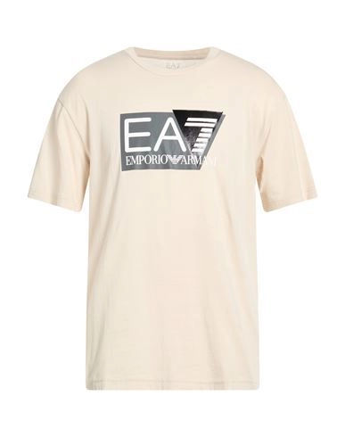 EA7 T-shirt Size Cotton - Beige