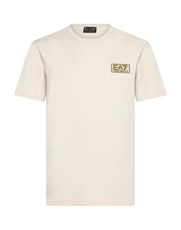 EA7 T-shirt Size Cotton - Beige