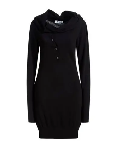 Attico Mini Dress Size Virgin Wool, Cashmere - Black