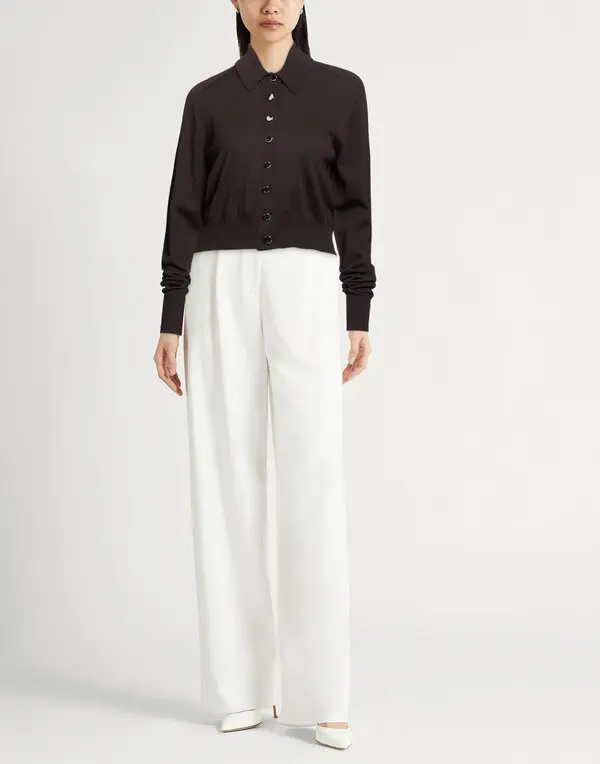 Sportmax Dark Virgin Wool Cardigan