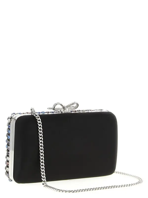 SELF-PORTRAIT Multi Crystal Chainmail' Clutch
