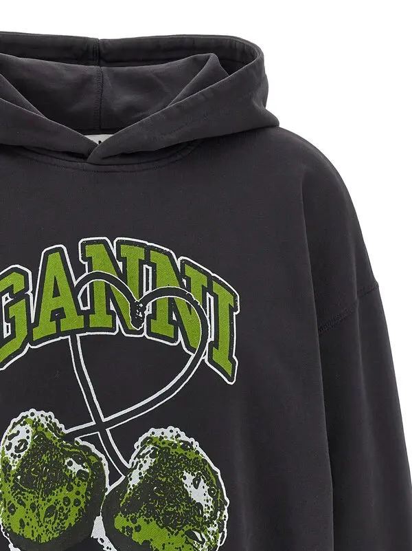 GANNI Basic Jersey Cherry' Hoodie