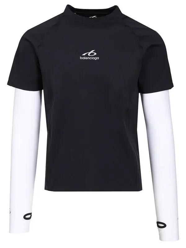 Balenciaga Long Sleeve T-shirt - Blue